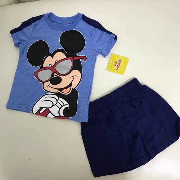 Disney | Matching Sets | Disney Mickey Mouse Cute Shorts Set | Poshmark
